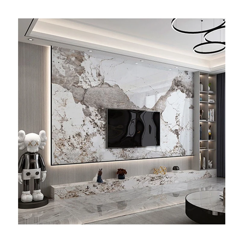 Luxury Modern 3D Printed UV Wall Panel PVC Waterproof