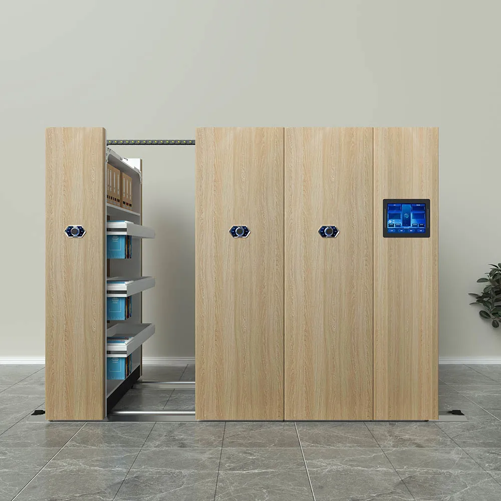 High-density Mechanical Library Mobile Shelving System Movable File ...