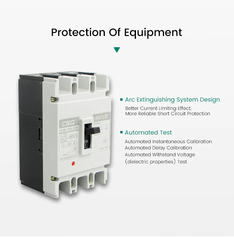 Csq Hycm1 Mccb Types Of Electrical Circuit Breakers Low Voltage 100a ...