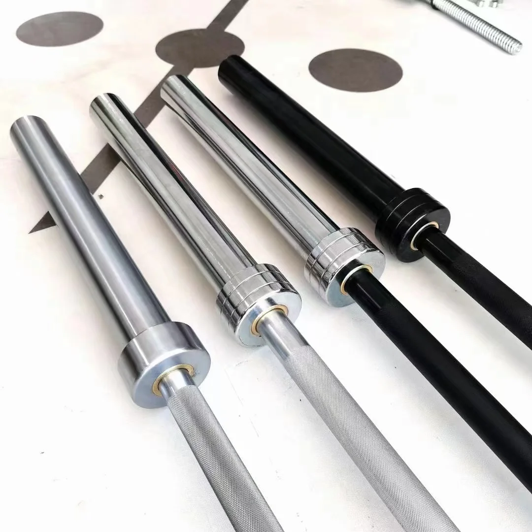 Professional 2inch Hole Black Zinc Barbell 20kg Weight Lifting Bar Hard ...