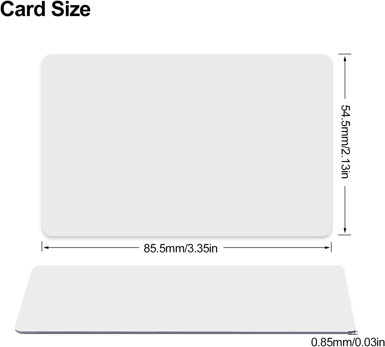 Blank White Rfid Card Nfc Card Pvc Smart Card Customizable Mifare Ev1 ...