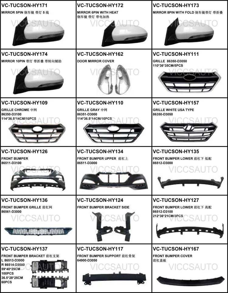 OEM 86511-D3100 for Hyundai Tucson 2016 - Front Bumper