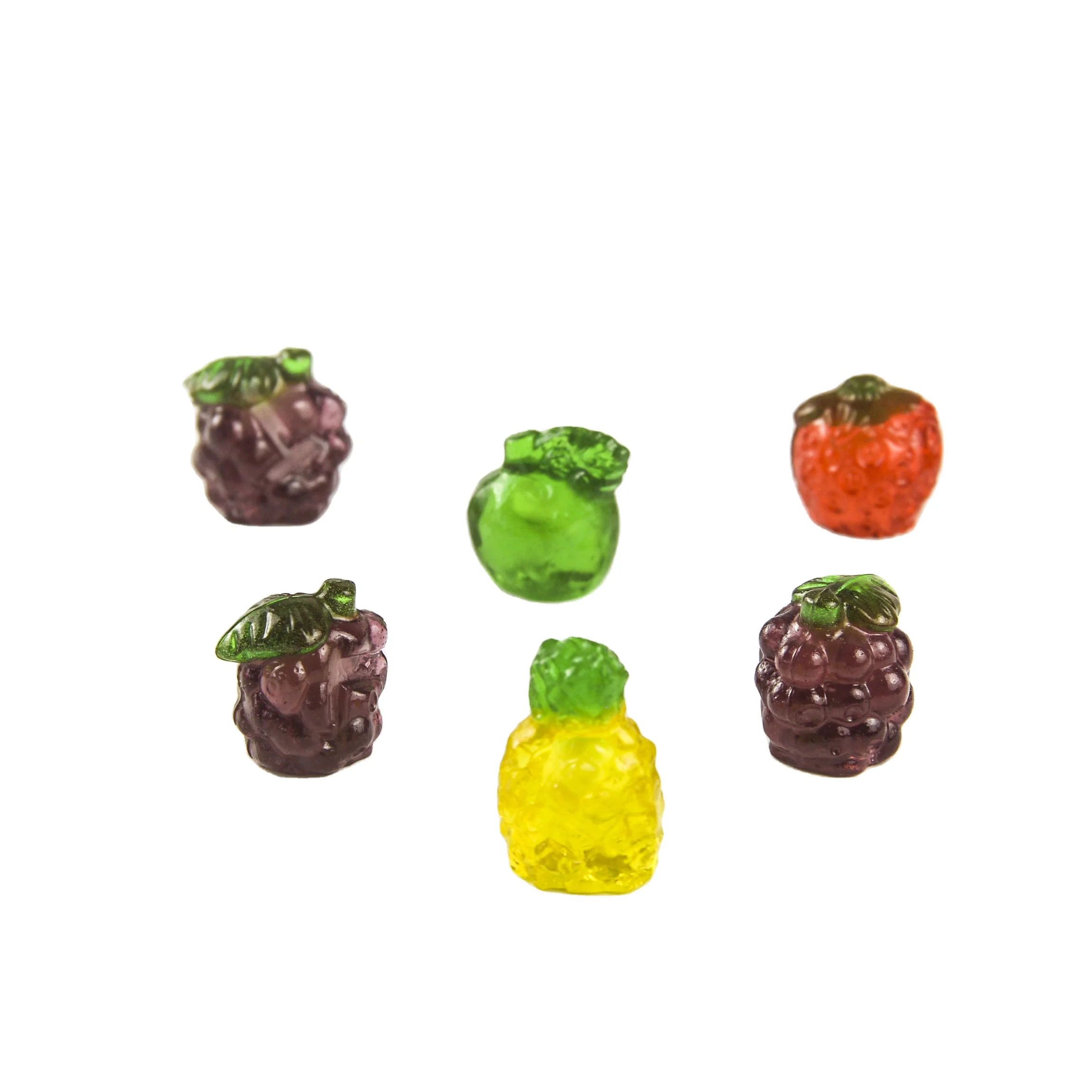 Soft Confectionery 4D Small Gummy Candy Pineapple Flavors