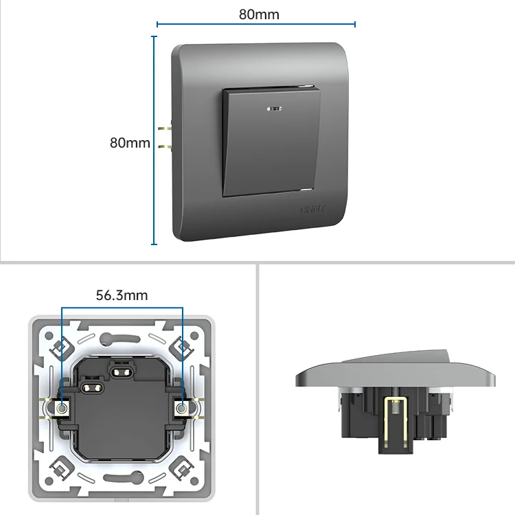 Chint Safety Materials Wireless Wall Electrical Switch Sockets Eu ...