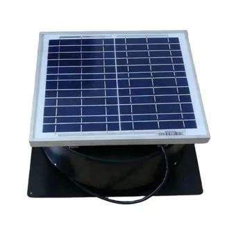 10w Solar Roof Vent With Powder Coated Steel For Garage,Shed,Greenhouse ...
