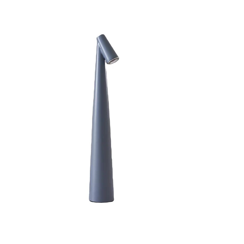Nordic Minimalist Style Light Grey-color Led Desk Lamp Small Size Iron ...