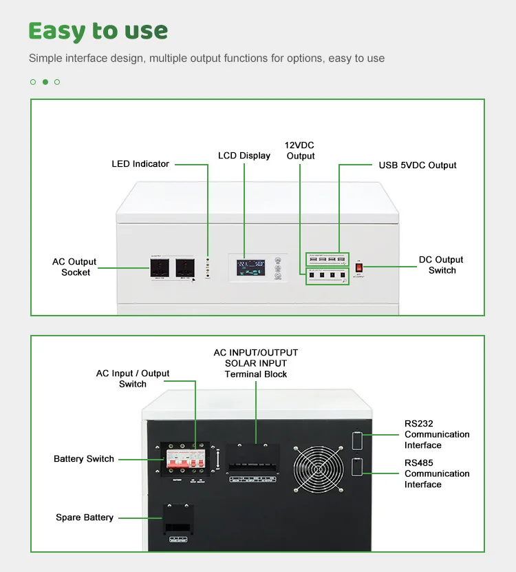 5000w 5kw Solar Power Generator with Panel for Home Use