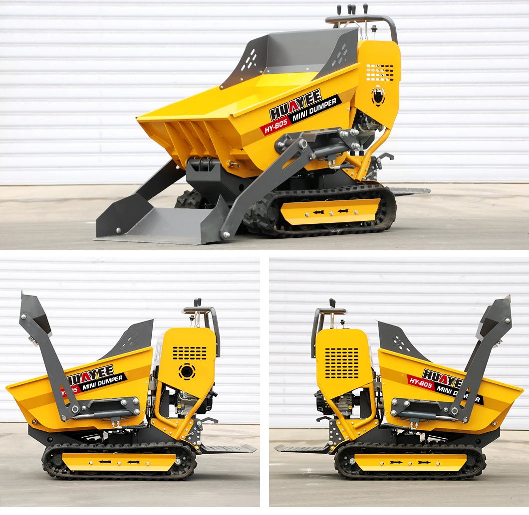 Free Shipping Automatic Manual Mini Tracked Dumper Hydraulic Diesel ...