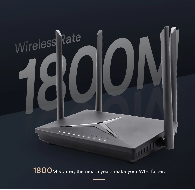 Ax1800 Wifi 6 Router App Control Dual-core Ddr3 256mb Wifi Router 4 ...