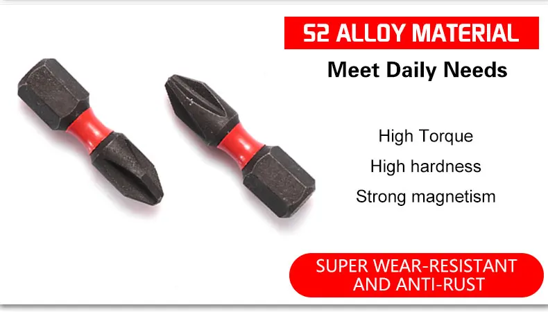 Heavy Duty Double Ph2 Head S2 Material Shockproof Screwdriver Bits Hrc ...