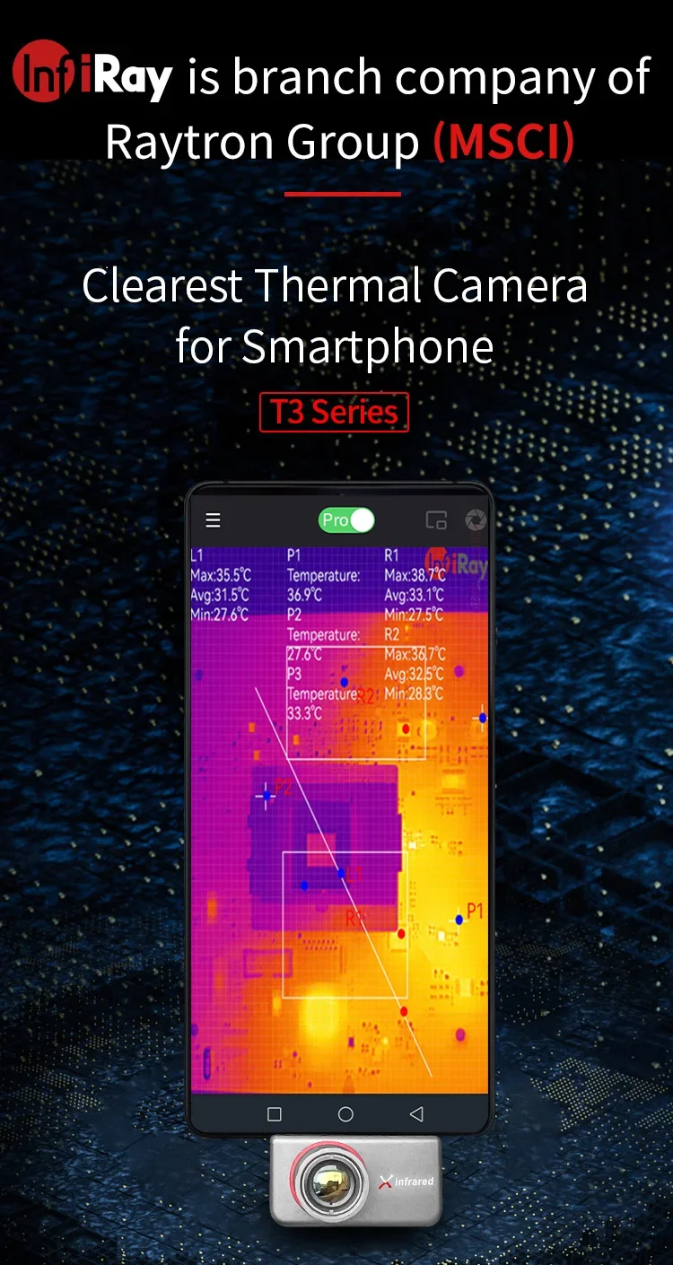 InfiRay Infrared Thermal Imaging Camera T3PRO Outdoor Industrial PCB ...