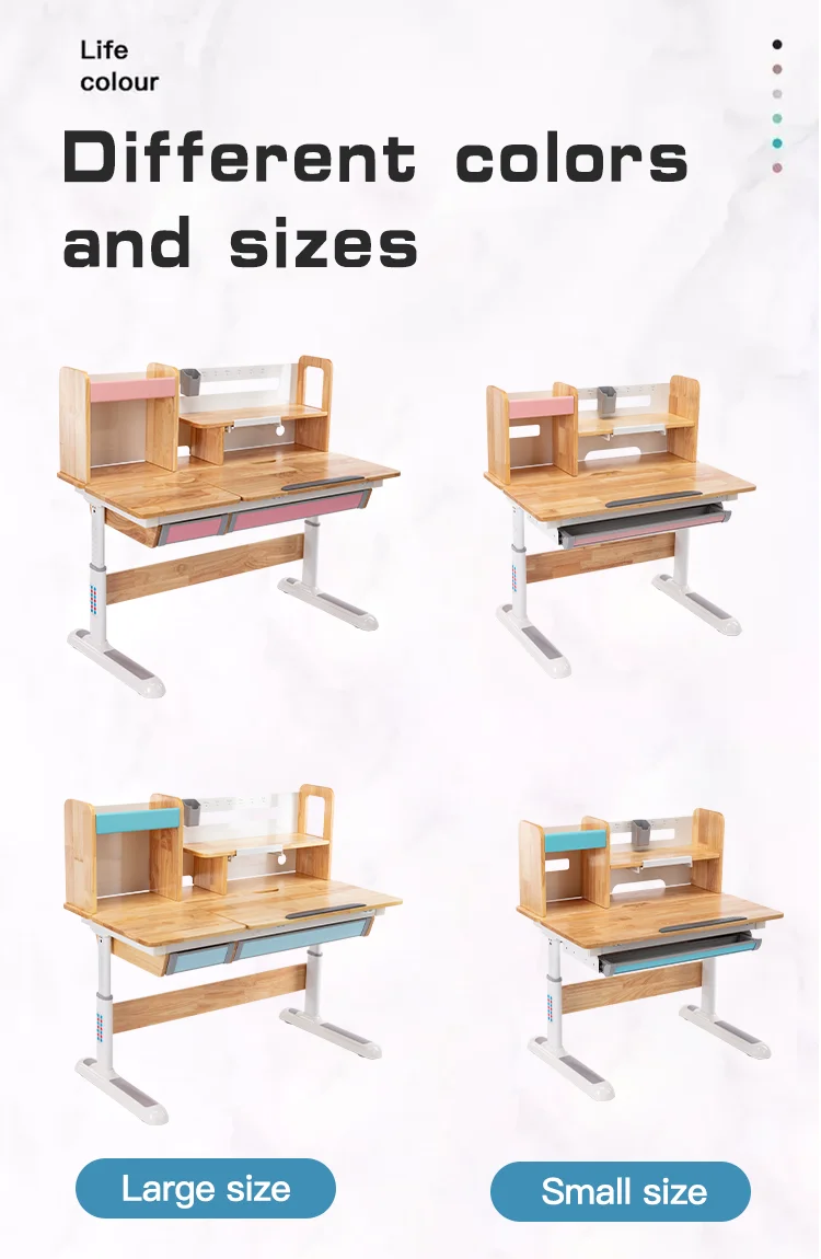 Height Adjustable Children Student Learning Desk Home Furniture ...