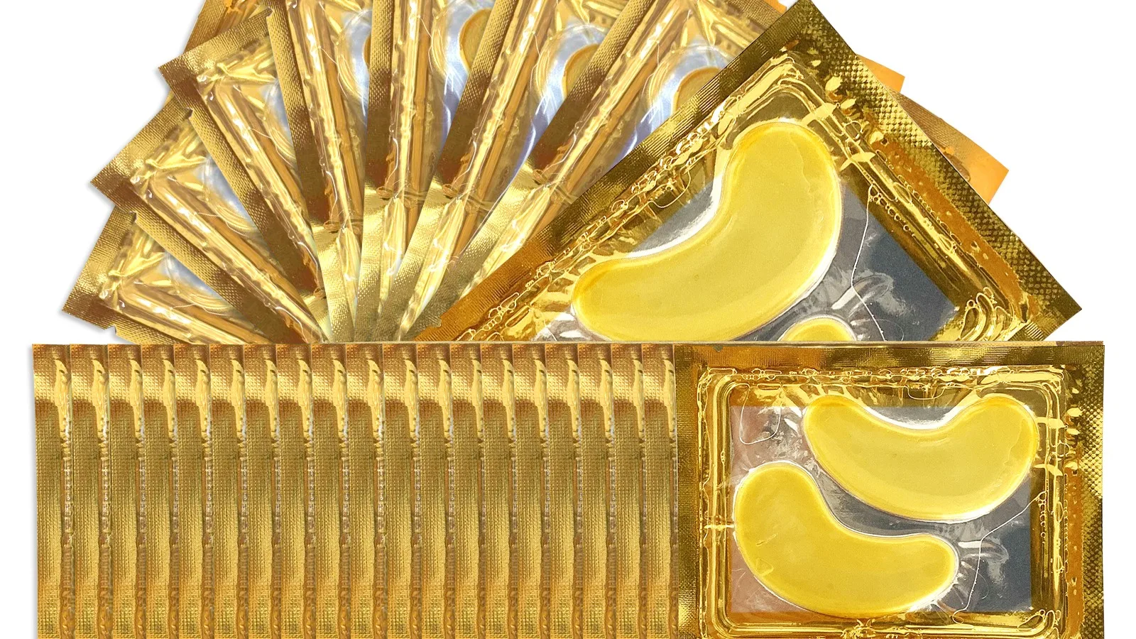 Custom Logo 24k Gold Collagen Hydrogel Under Eye Mask Sleeping Aloe ...