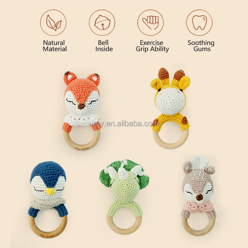 Soft, Safe, and Eco-Friendly Baby Teethers - Unisex Set