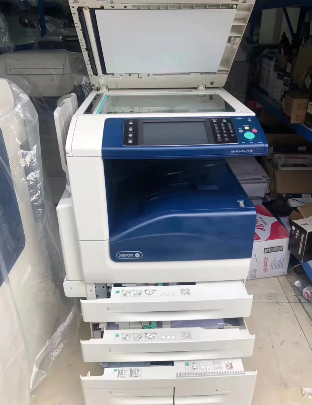 Laser Photocopy Machine For Xerox Workcentre 7556 Color Multifunction ...