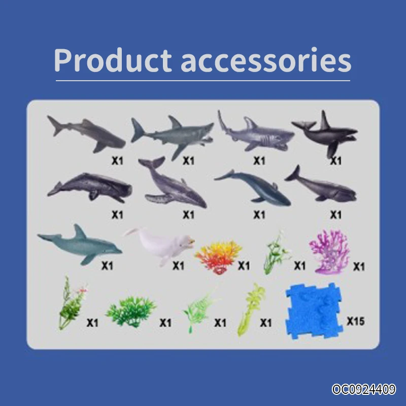 Simulation Scene Miniature Mini Marine Deep Sea Animal Model World Toy ...