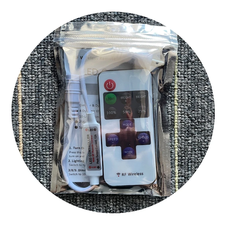 DC plug 5V 12V 24V 11-key single color Remote controller RF wireless ...
