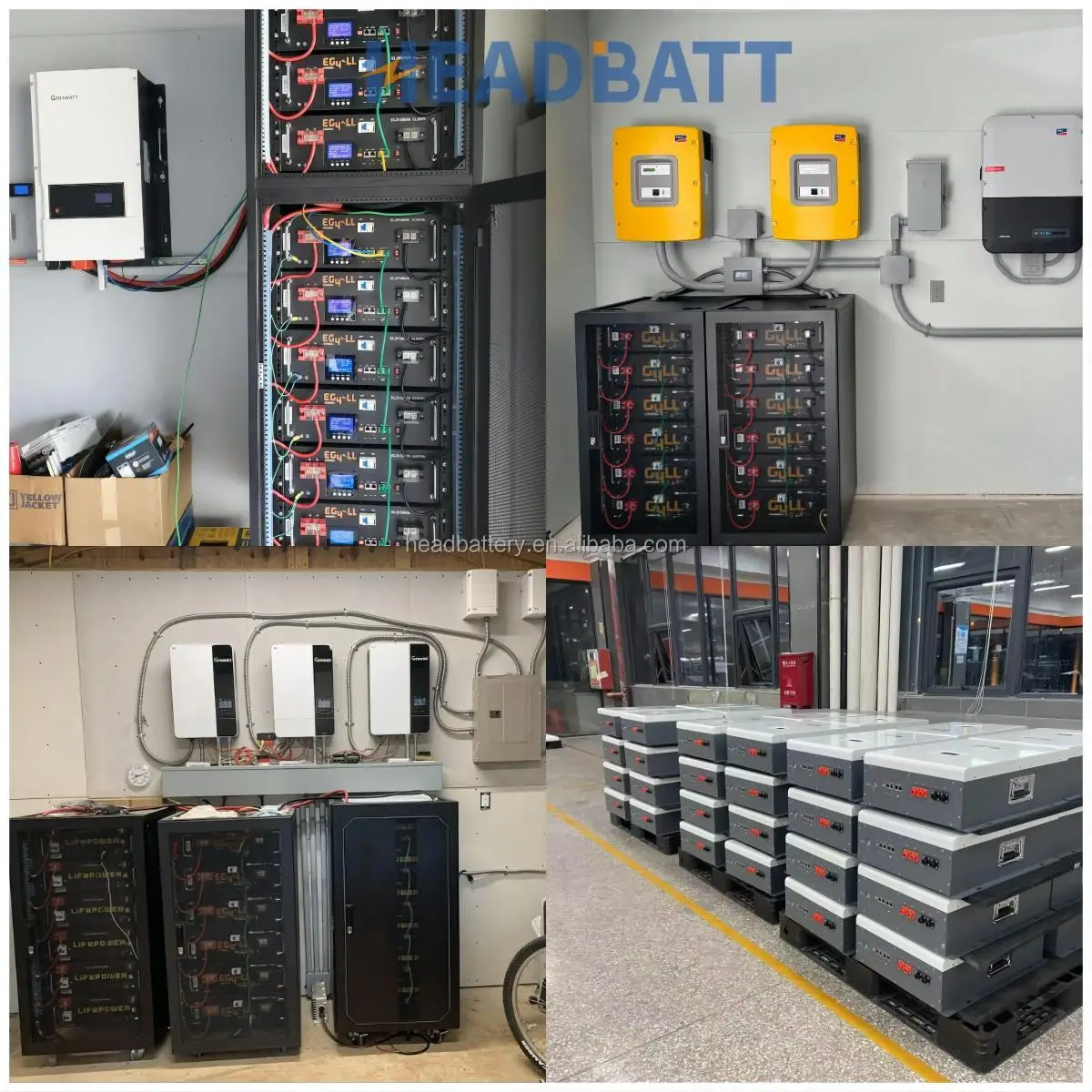 Pin Lưu Trữ Năng Lượng Gia Đình 110v/220v Với Bộ Biến Tần Hỗn Hợp Pin ...