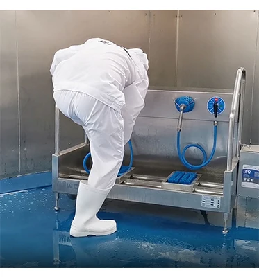 Slaughter Meat Process Line Duplex Manual Boots Washing Boot Washer ...