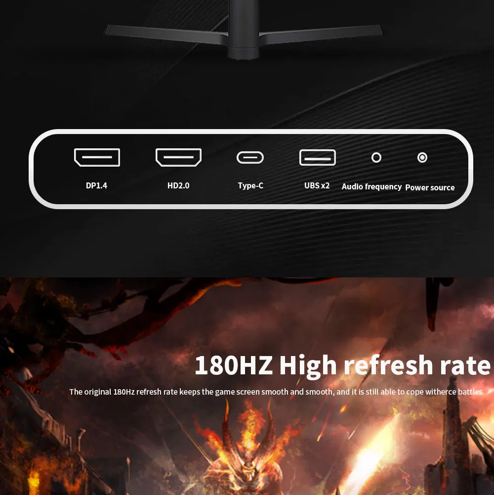 34-inch 4k Low Blu-ray Desktop Business Display 180hz Refresh Rate ...
