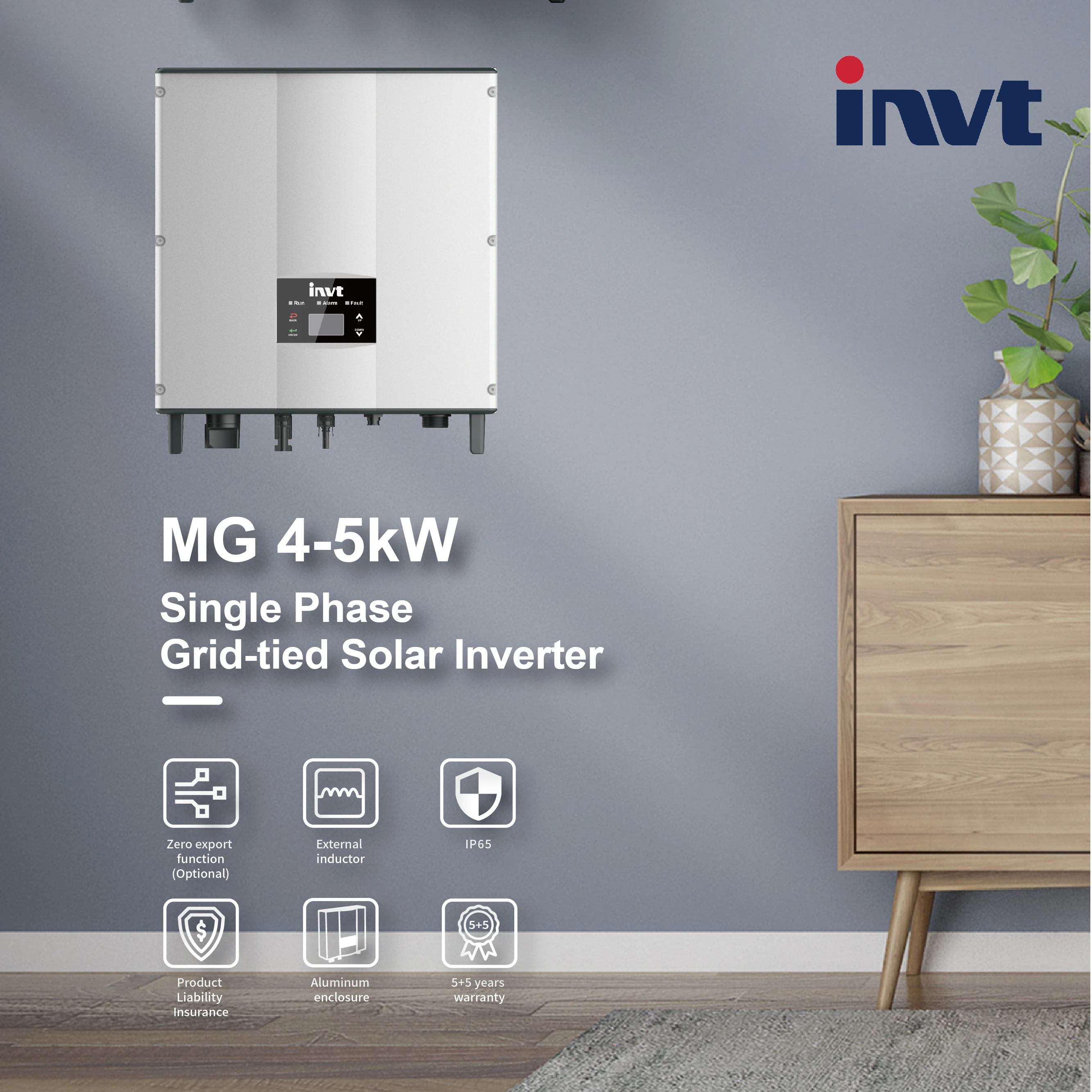 Invt Grid Tie Solar Inverter 100KW-136KW for Home Systems - Durable ...