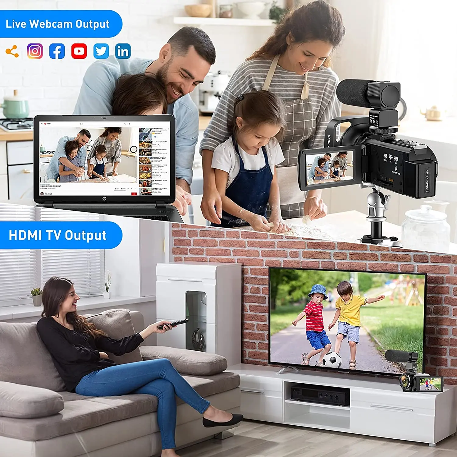 4K Camera for Streaming - DSLR Camcorder for Youtube