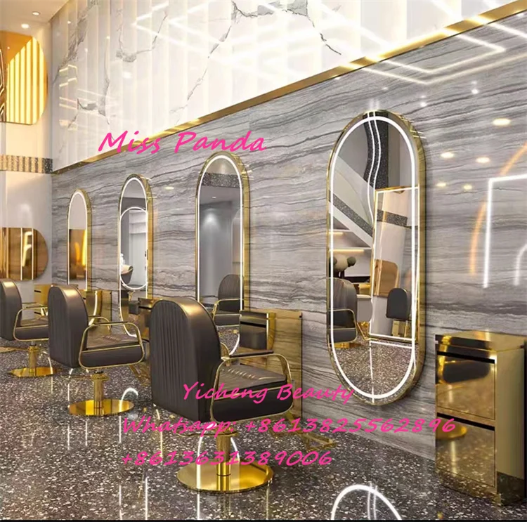 Yicheng Beauty Hot Wall LED Luxury Light LED Mirror Hair Beauty Salon ...