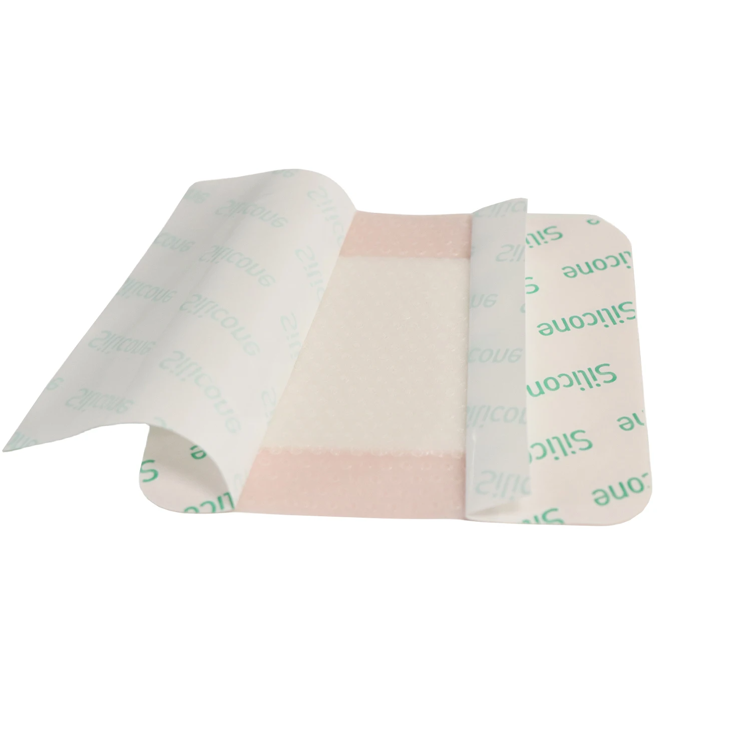 Bluenjoy Pink Color Silicone Foam Adhesive Dressing With Border ...