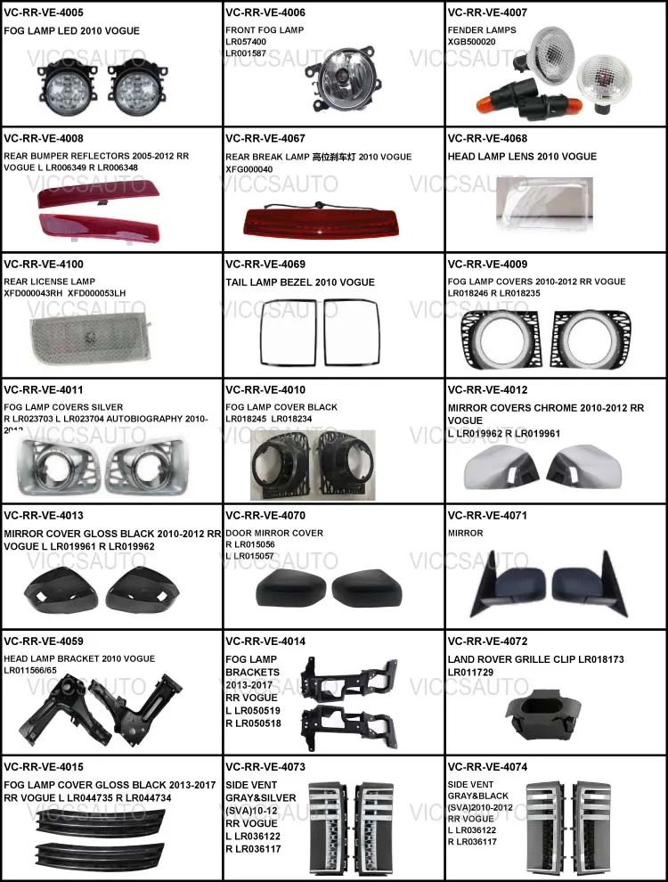 OEM LR050934 LR010736 LR018274 LR036661 for RANGE ROVER VOGUE 2010-2012 ...