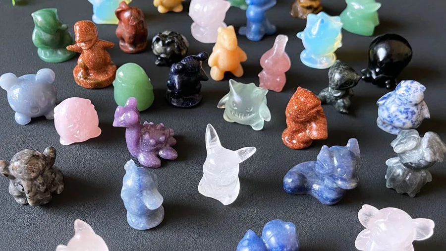 Wholesale Bulk Gemstone Pocket Monster Carving Hand Carved Crystal ...