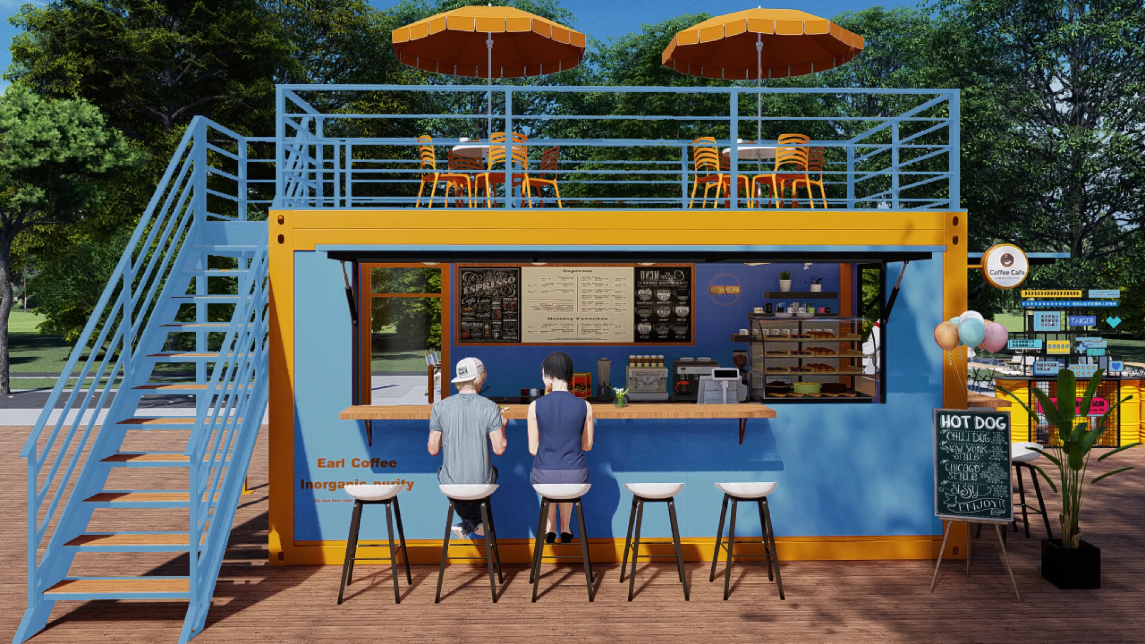 Cdph Prefab House Modular Luxury Container Restaurant Outdoor Cup ...