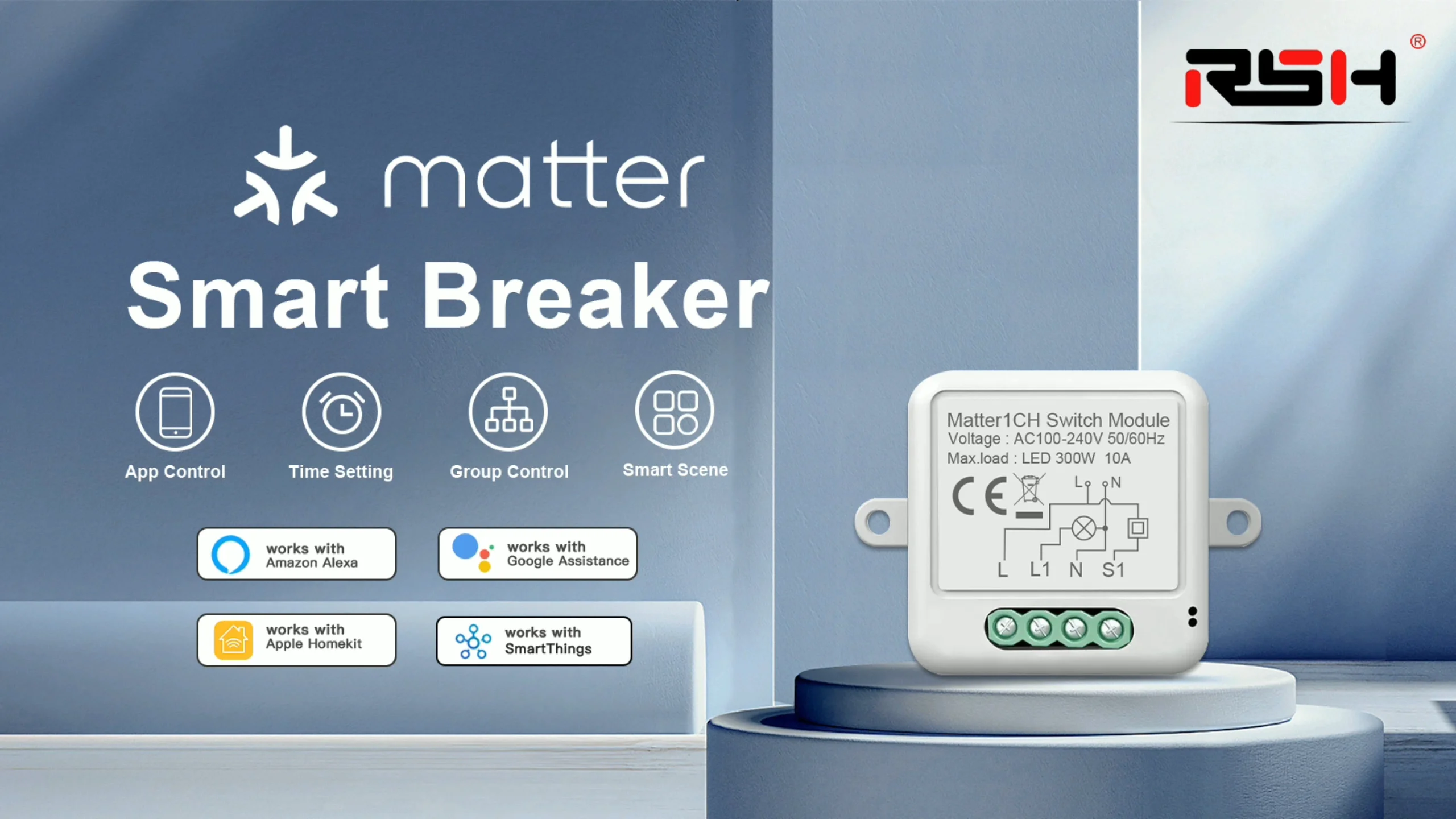 Rsh Matter Switch Module Alexa Google Homekit Smartthings Wireless ...