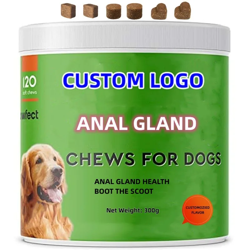 Private Label Supports Healthy Anal Gland Pet Snacks Promote High Protein Anal Gland Soft Chews ...