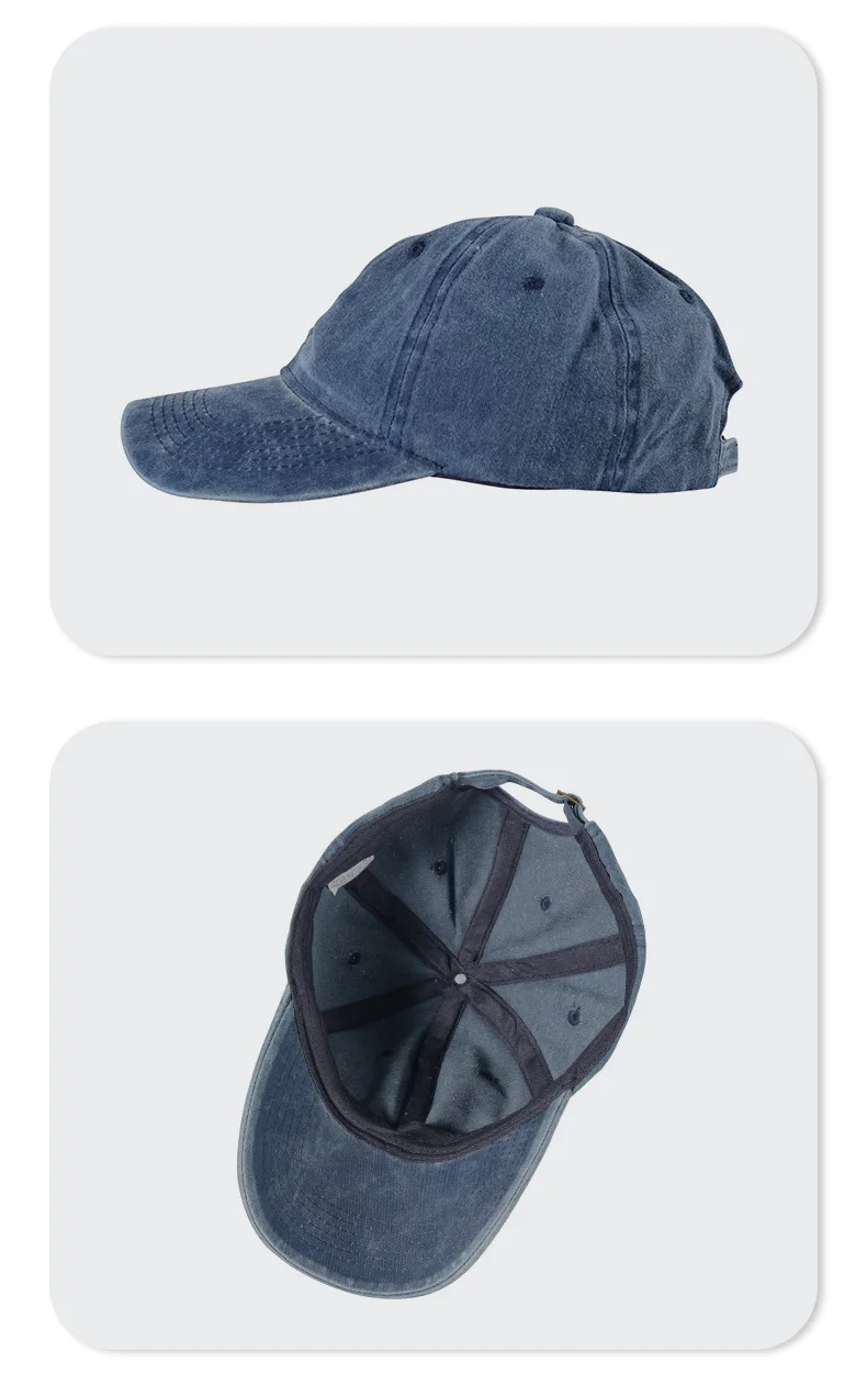 High Quality 100% Cotton Wash Mens Caps Distressed Blank Baseball Cap ...