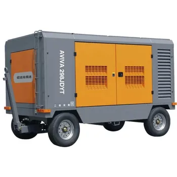Small Mobile Portable Diesel Compressors 8bar 5m3/min 185 Cfm Diesel ...