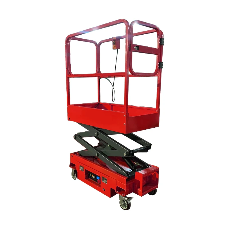 300kg 500kg Mini Mobile Lift Platform Aerial Aluminum Work Platform ...