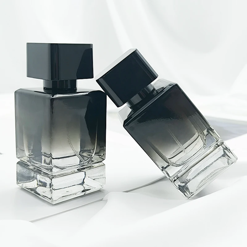 50ML Luxury Customized Black Square Perfume Bottle