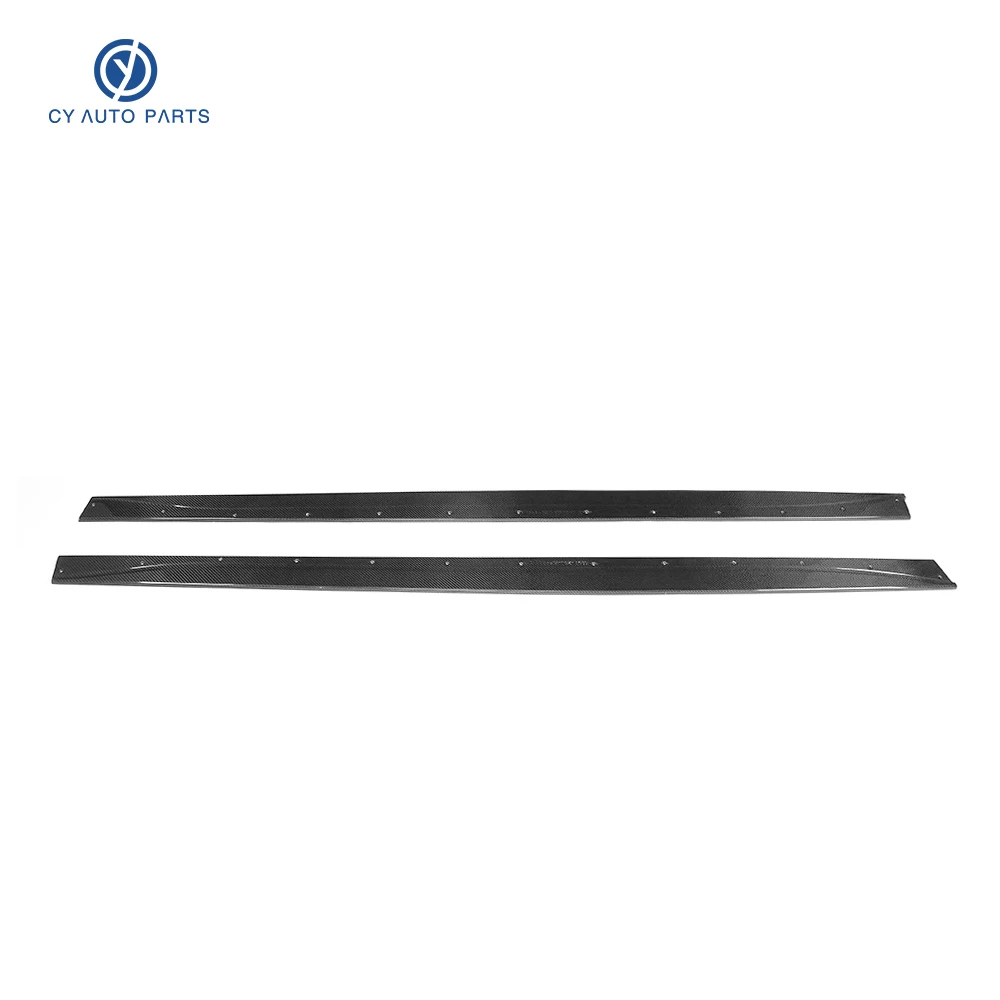 Carbon Fiber Mp Style Rocker Panel Splitter Extension Side Skirts For ...