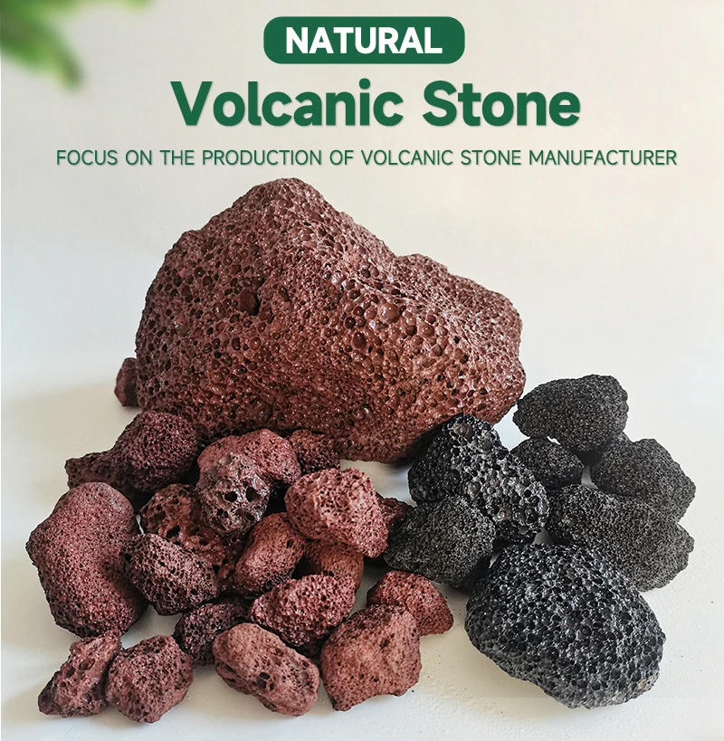 Selected Natural Volcanic Stone Balls Red Black Eco-friendly Customized ...