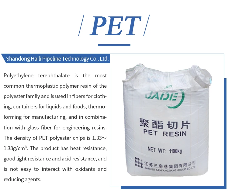Plastic Water Bottle Material Pet Polyethylene Terephthalate Jade Pet ...
