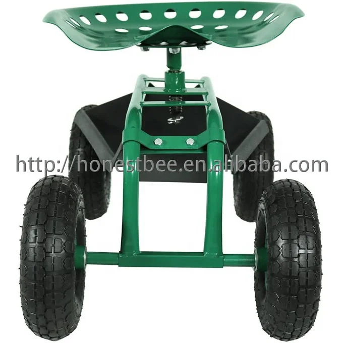 Weeding Cart - Rolling Garden Tool Cart Sets with Swivel Seat