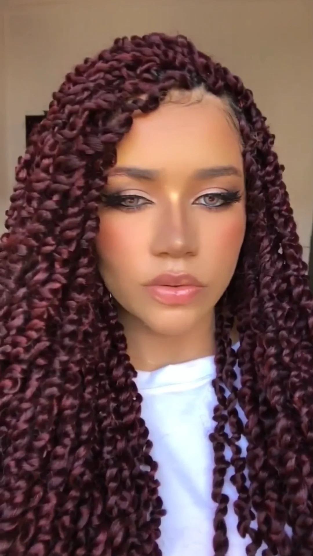 Pre-twisted Passion Crochet Hair Water Wave Bohemian Pre Loop Ombre ...