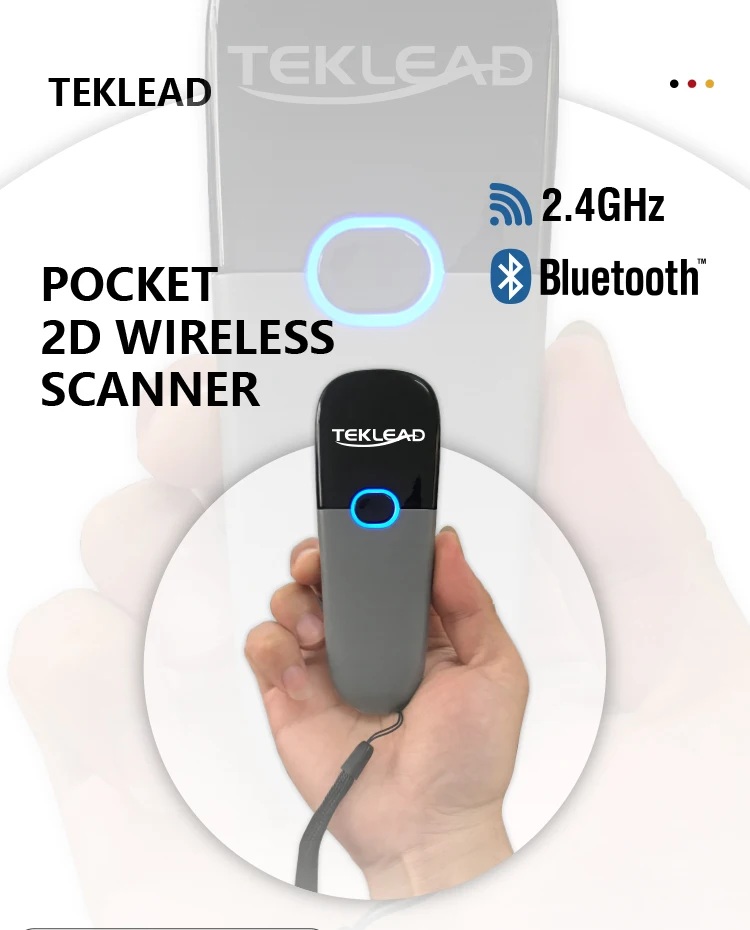 Small Size Portable 1d 2d Qr Code Reader Pocket Size Wireless 2d ...