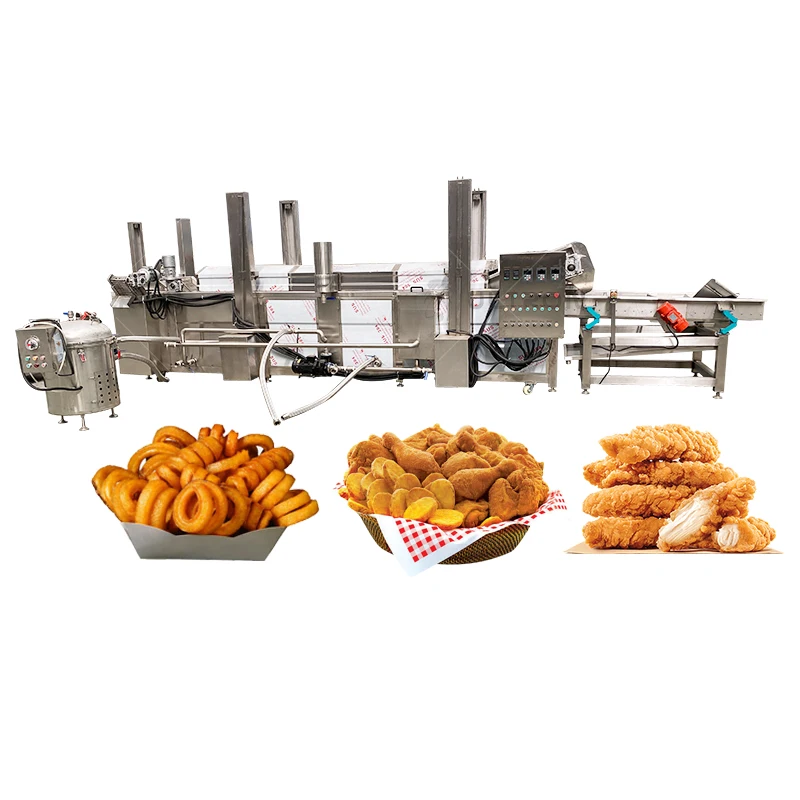 Automatic Continuous Snack Donut French Fries Frying Conveyor Belt Deep ...