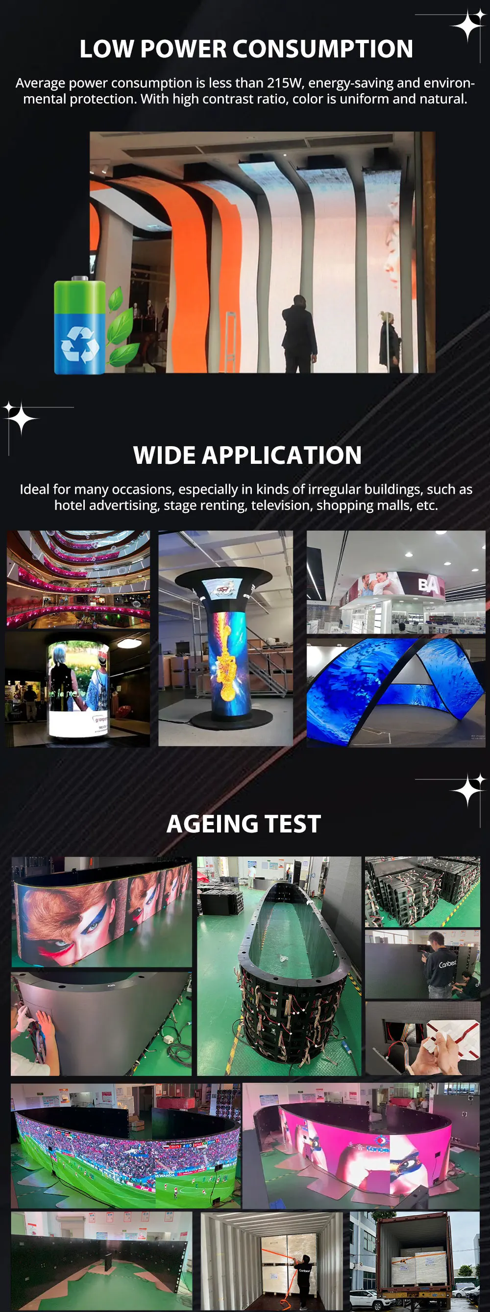 Indoor P4 Curve Flexible Smd Led Video Wall - Canbest