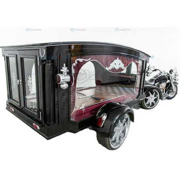 New Style Beautiful Special Funeral Trailer Coffin Hearse Wagon Luxury ...