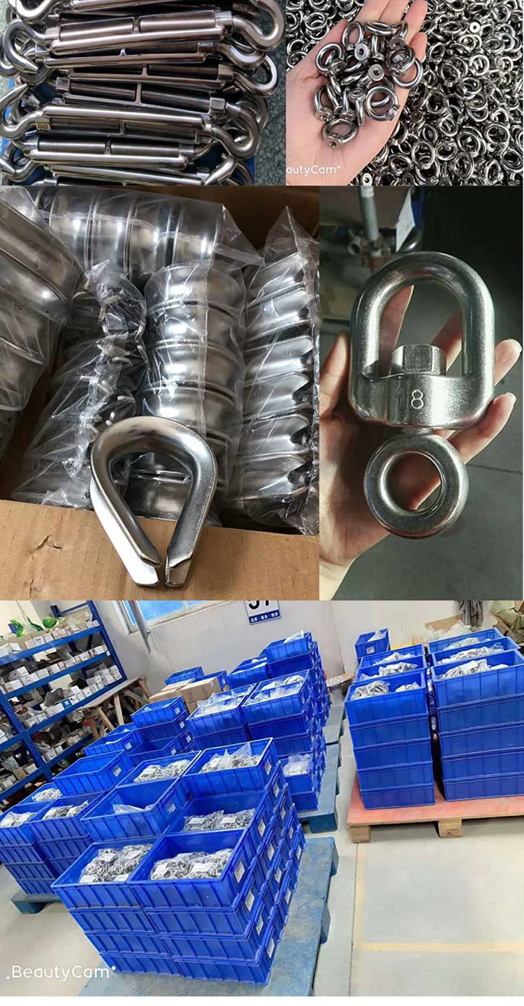 M6 Wire Cable Tensioner Stainless Steel Open Body Hook Eye Turnbuckle ...