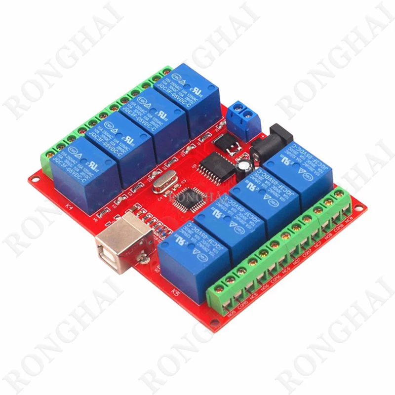 8 Channel 5v 12v 24v Usb Relay Module Usb Control Timer Delay Relay ...