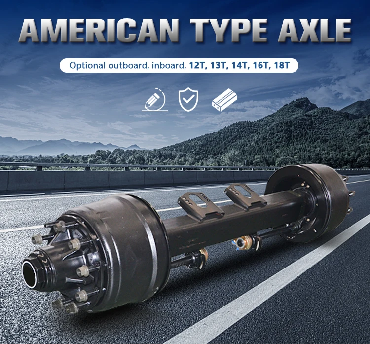 American Axle Assembly Trailer Axle For Semi Trailer Parts And Auto ...