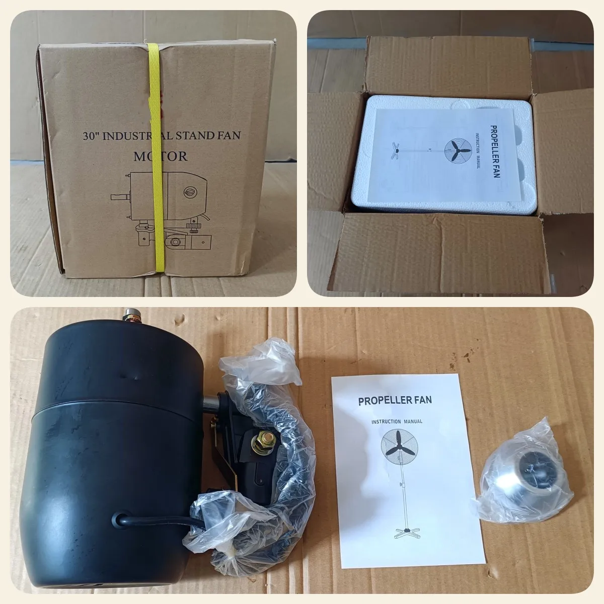 2-in-1 Industrial Wall Stand Fan High Speed 3 Wind Speed Wide Angle ...